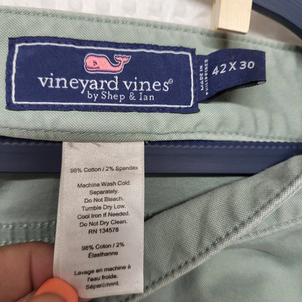 Vineyard Vines | Pants | Vineyard Vines Mens 42x3 Sage Green 5pocket ...